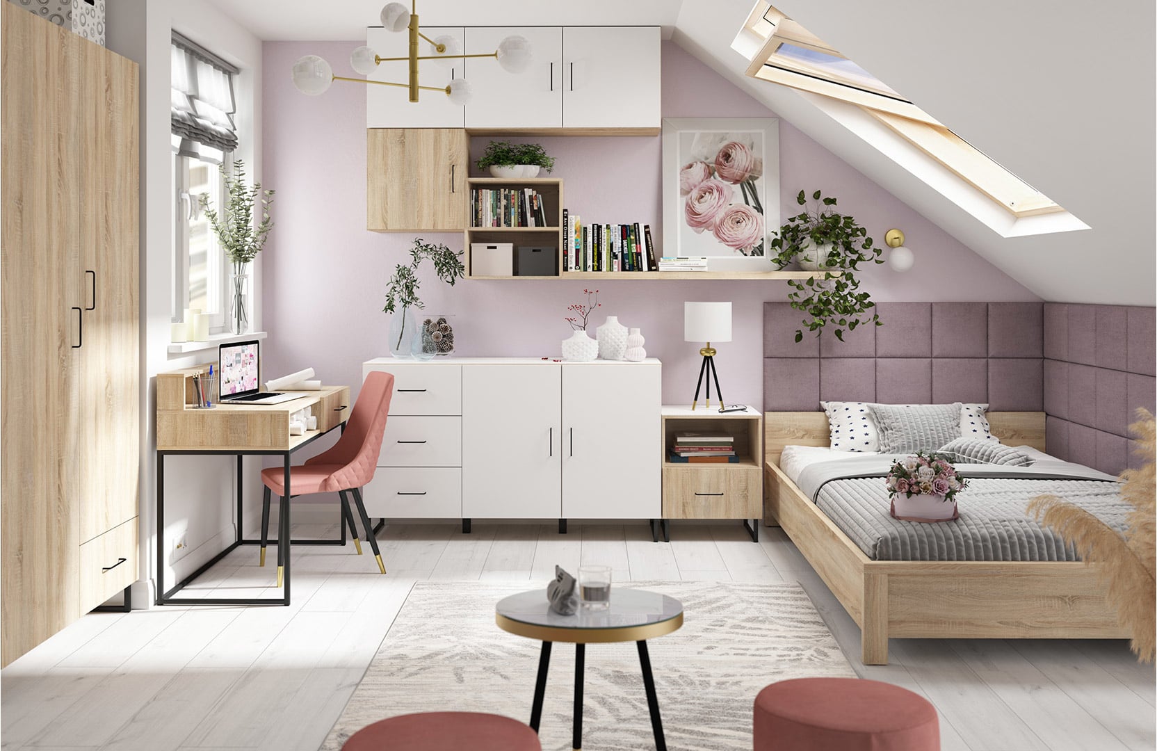 Pokój młodzieżowy w stylu francuskim – aranżacje | Blog BRW